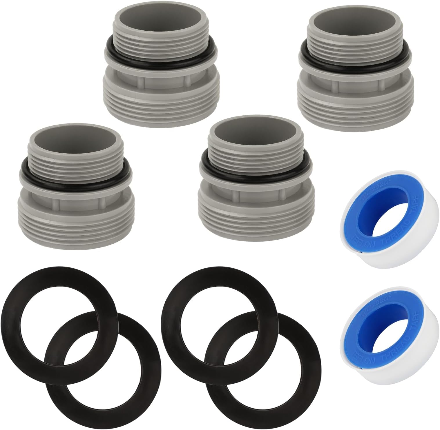 Amazon.com: 4560 pool Hose Adapters Kit 1 1/2 pvc fittings Compatible ...