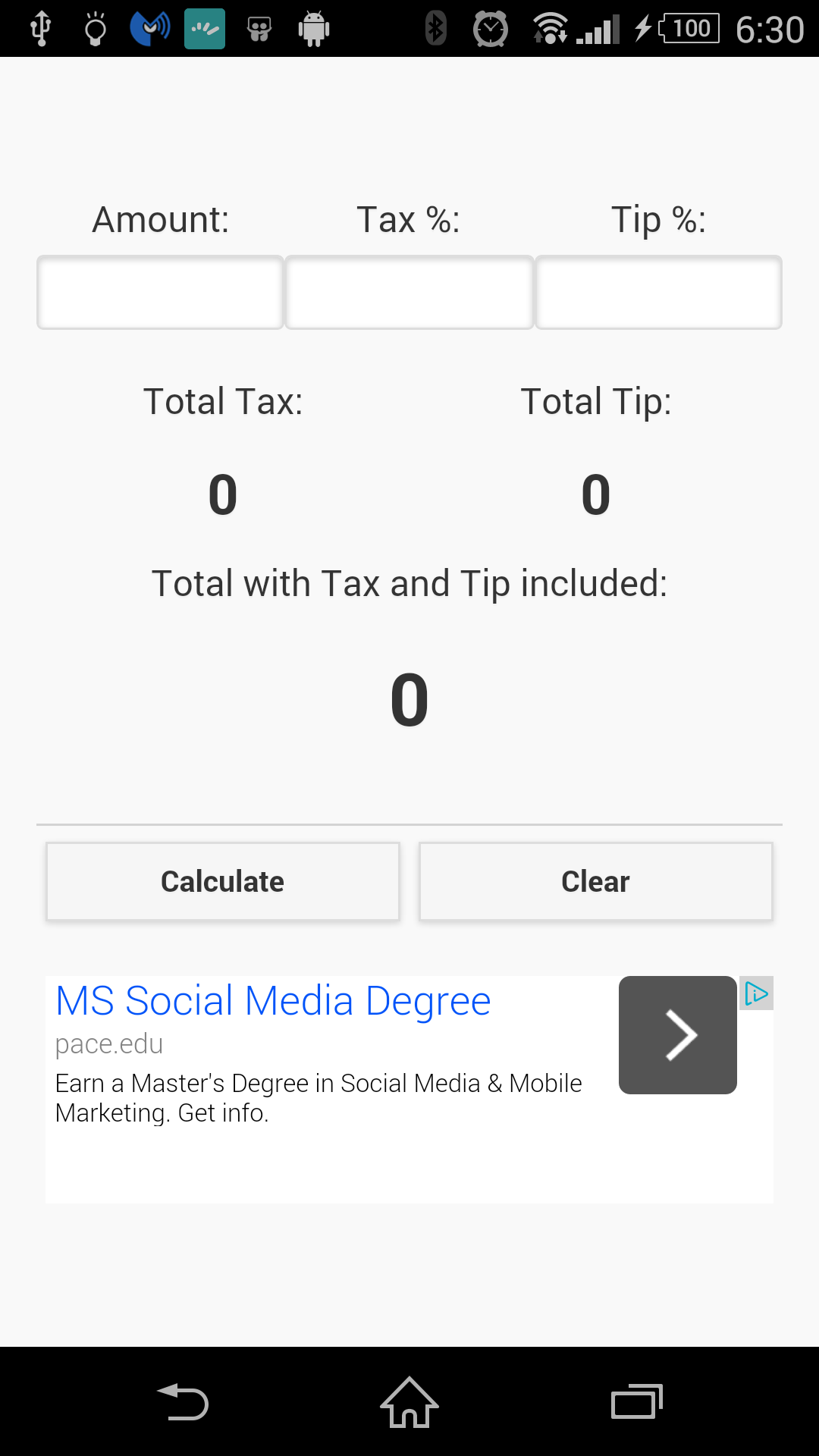 Tax and Tip Calculator - App on Amazon Appstore