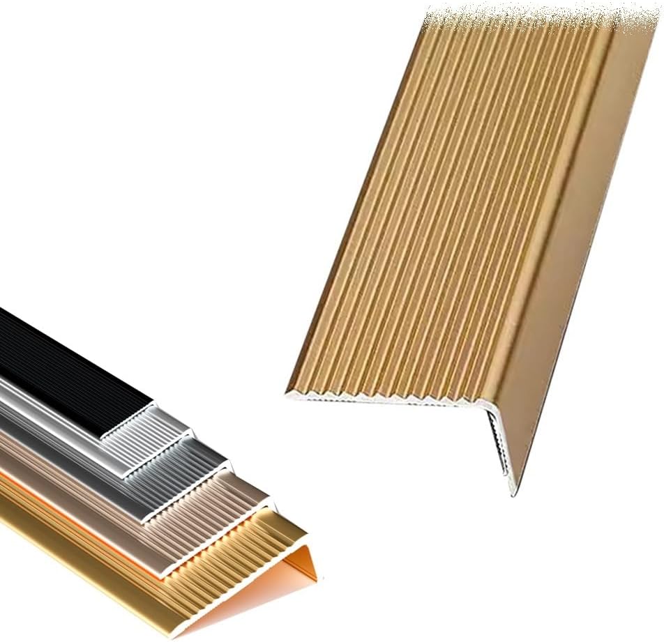 Amazon.com: BERWDUXA 36" 40" 48" Stair Nose Edge Trim L-Molding Stair ...