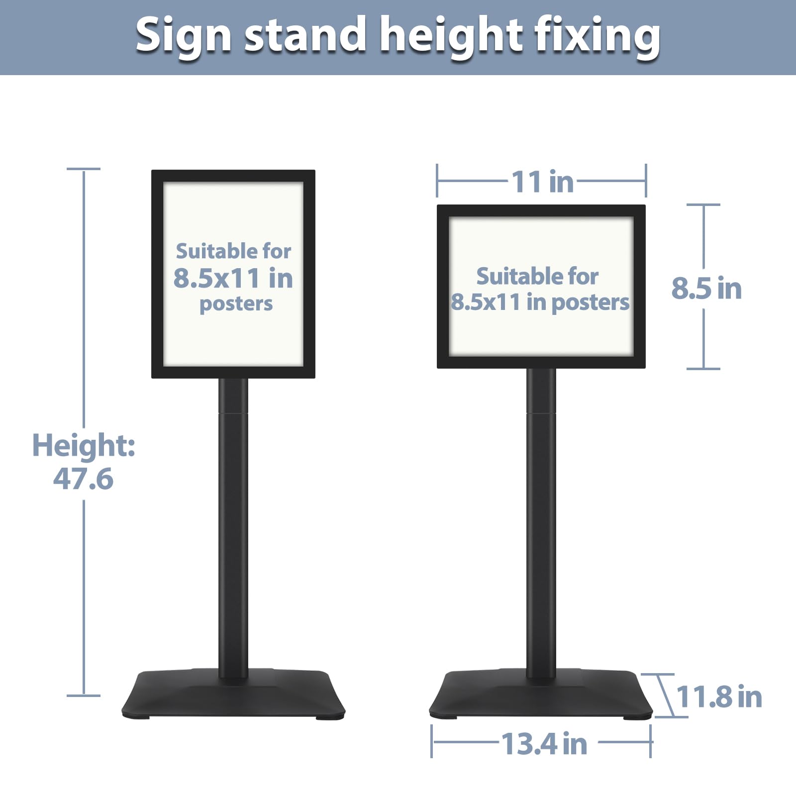 Snapklik.com : STANDNEE Heavy-duty 8.5x11 In Sign Stand Holder Floor ...