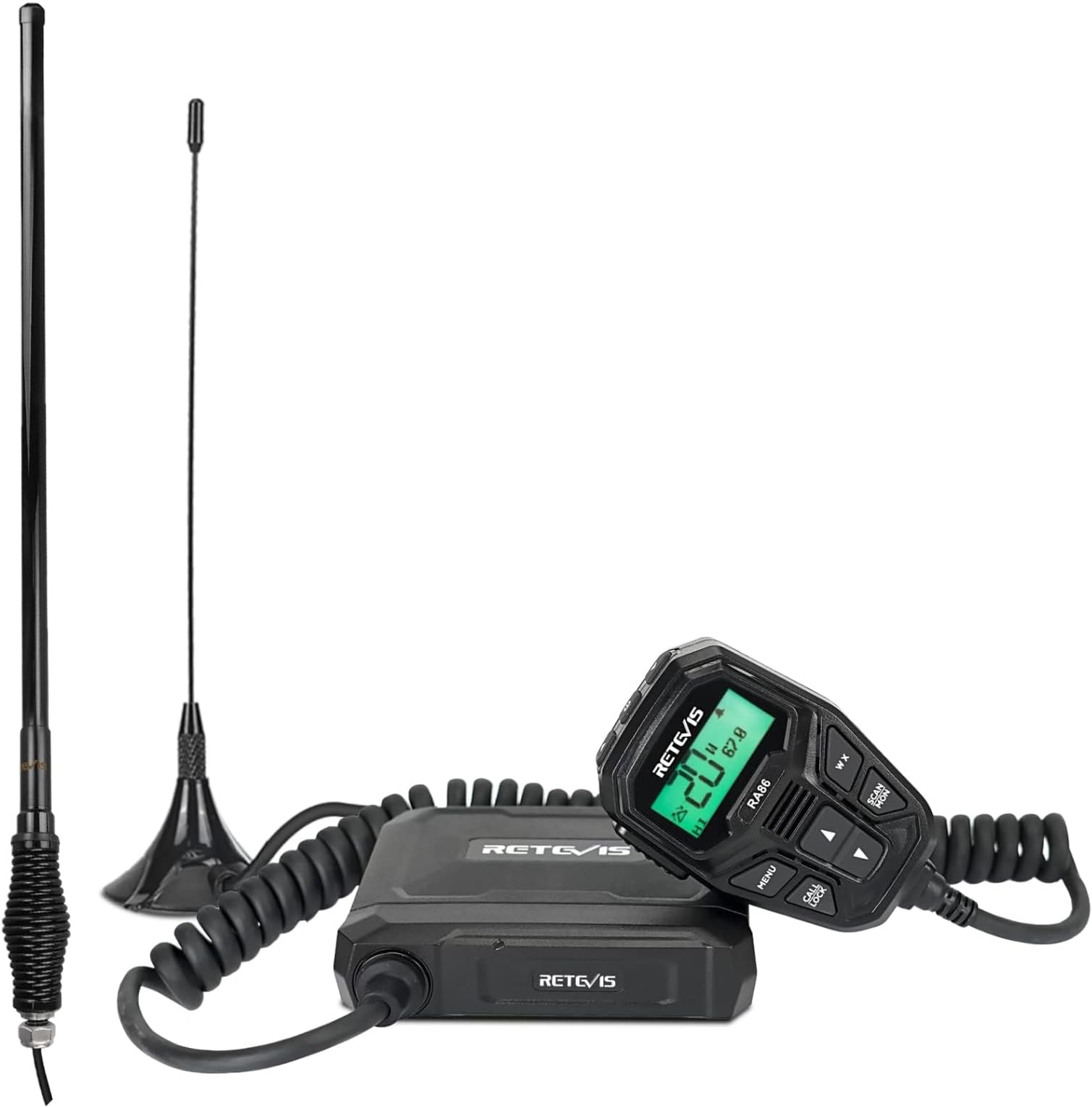 Amazon.com: Retevis RA86 GMRS Mobile Radio, Bundle with MR300 ...