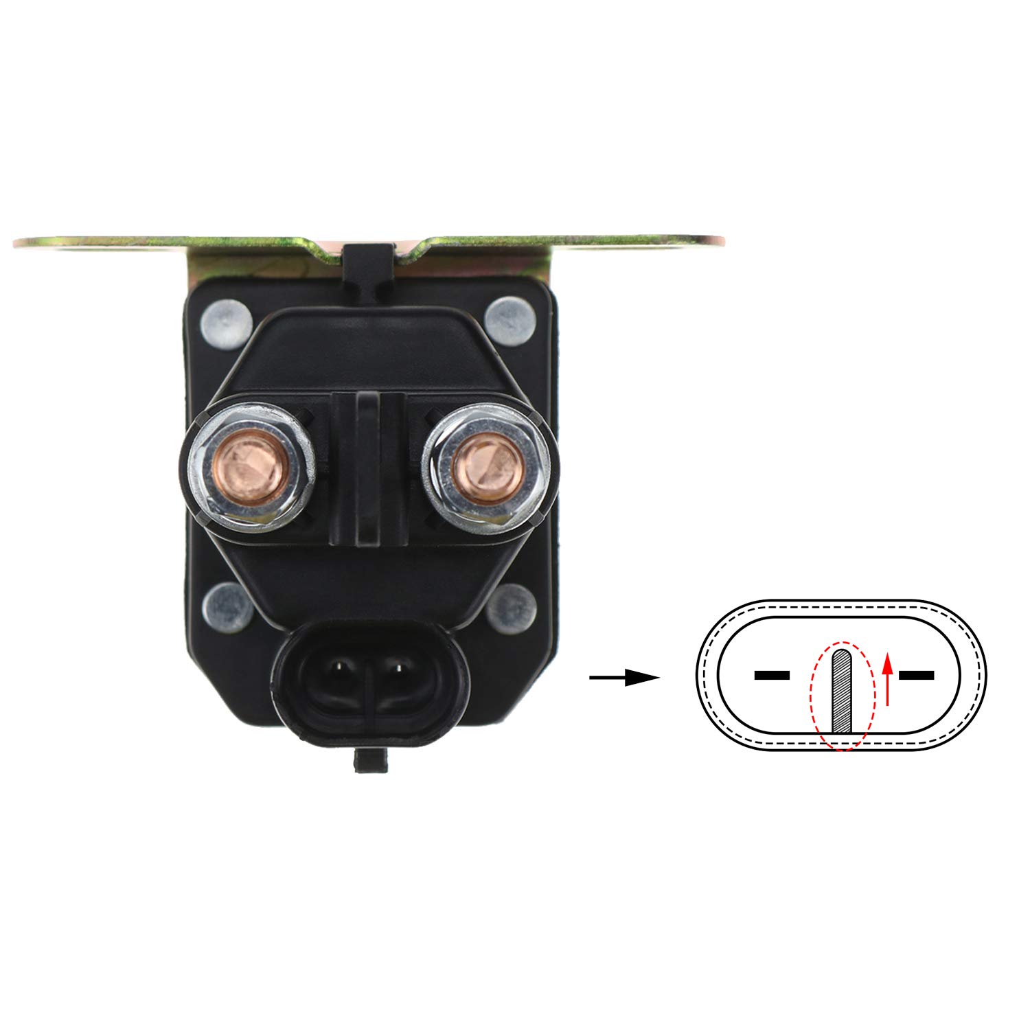 Snapklik.com : 12V Starter Relay Solenoid 4014655 Compatible