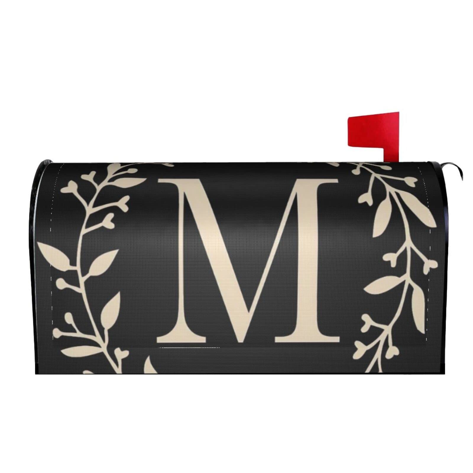 Amazon.com: LOJAOGON Classic Monogram Letter M Mailbox Cover Magnetic ...