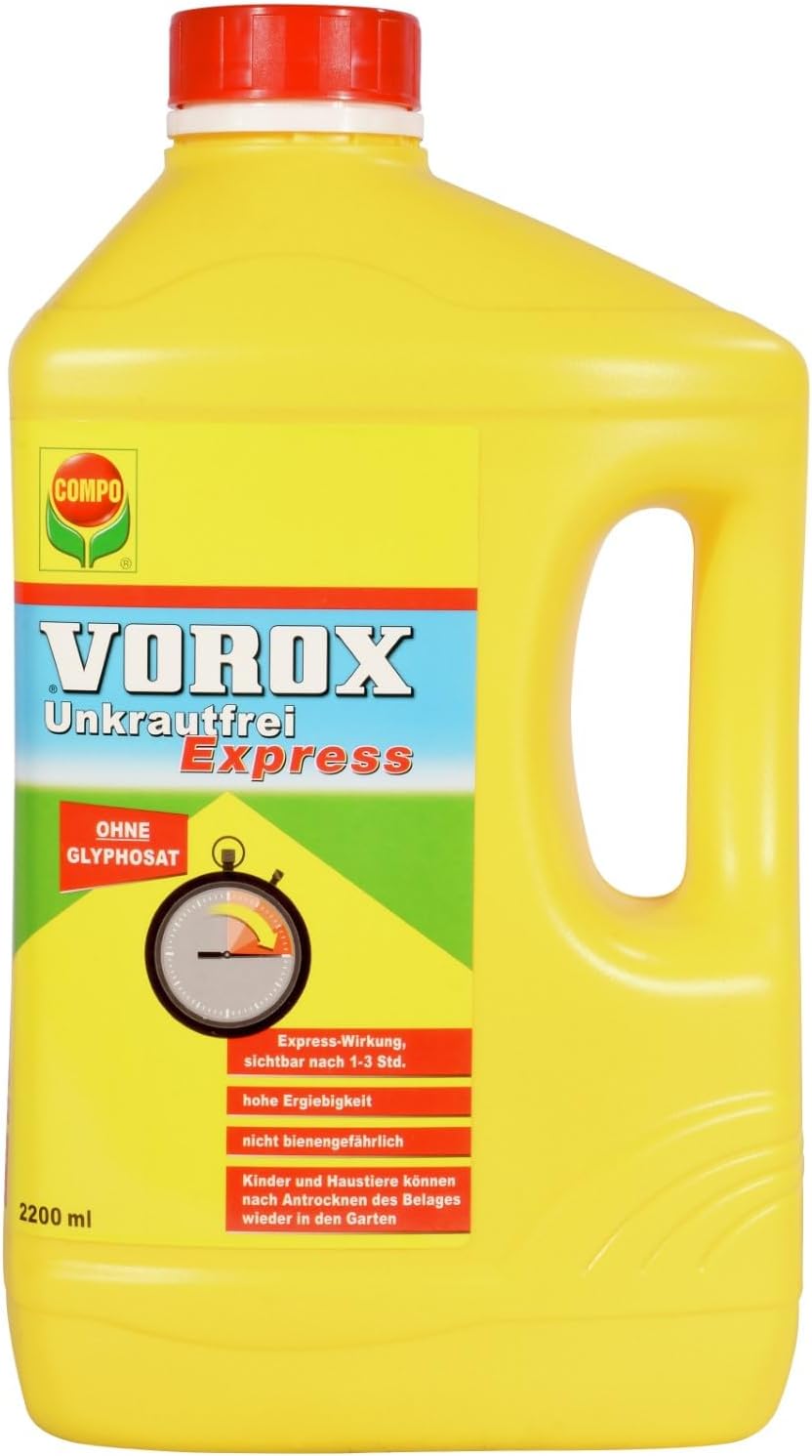 COMPO VOROX Unkrautfrei Express - 2,2L - Bekämpfung von Unkräutern an ...