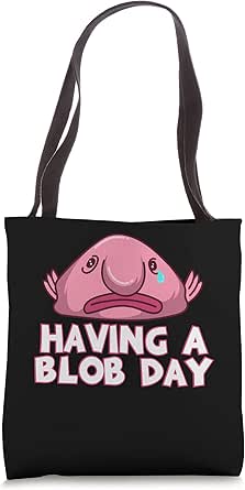 Amazon.com: I'm Having A Blob Day Water Animal Blobfish Tote Bag ...