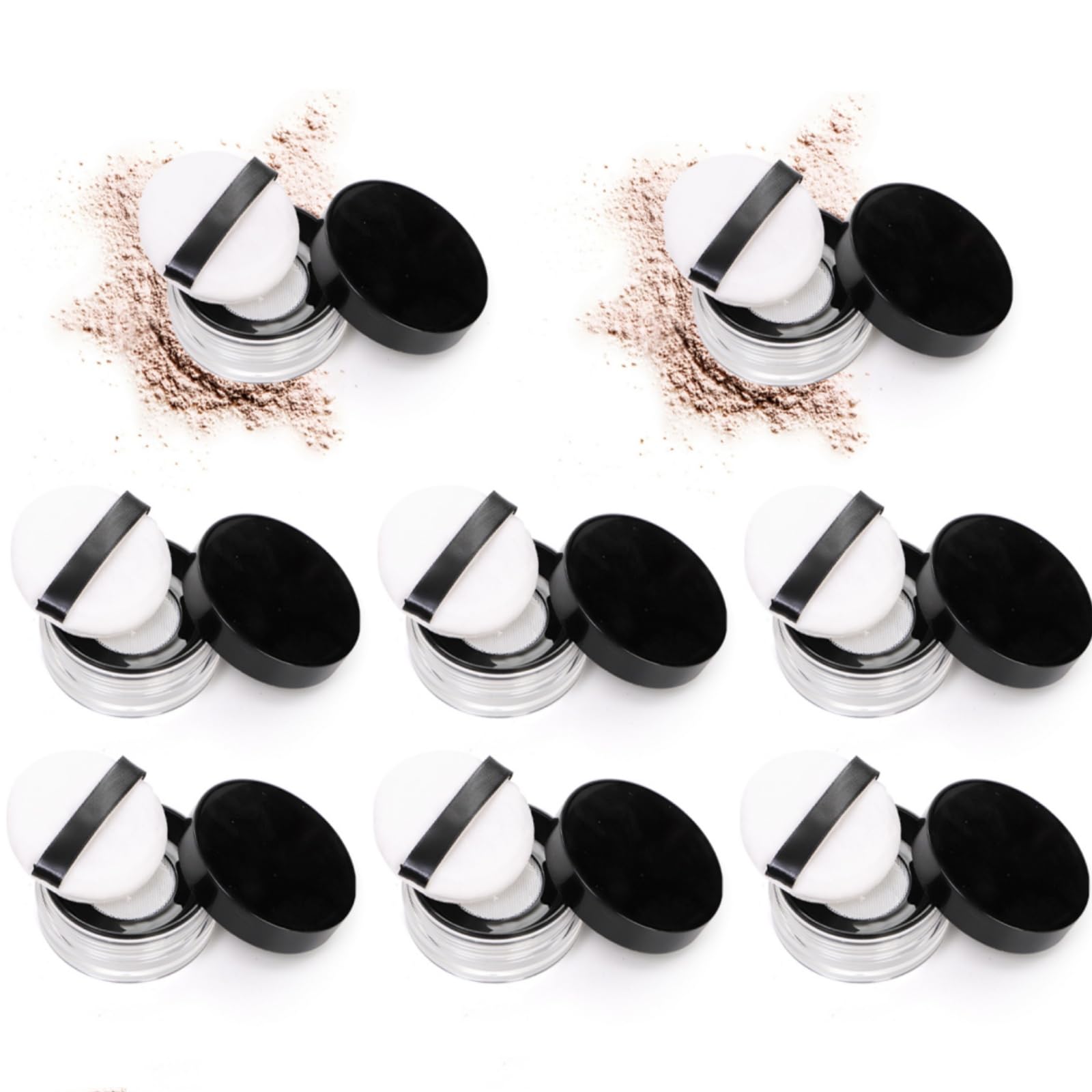 Amazon.com: Covzoe 8 Pieces Loose Powder Containers, 10ml/0.34 oz ...