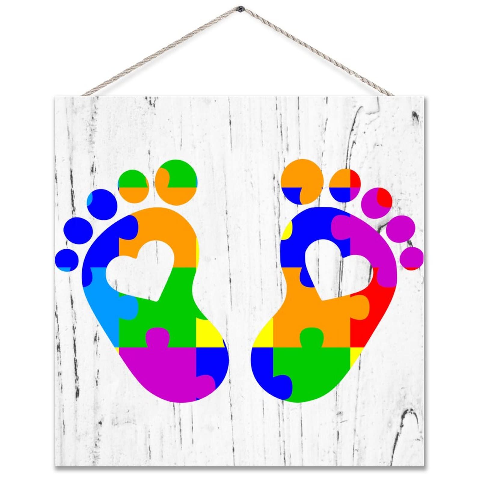 Rainbow Baby Footprints