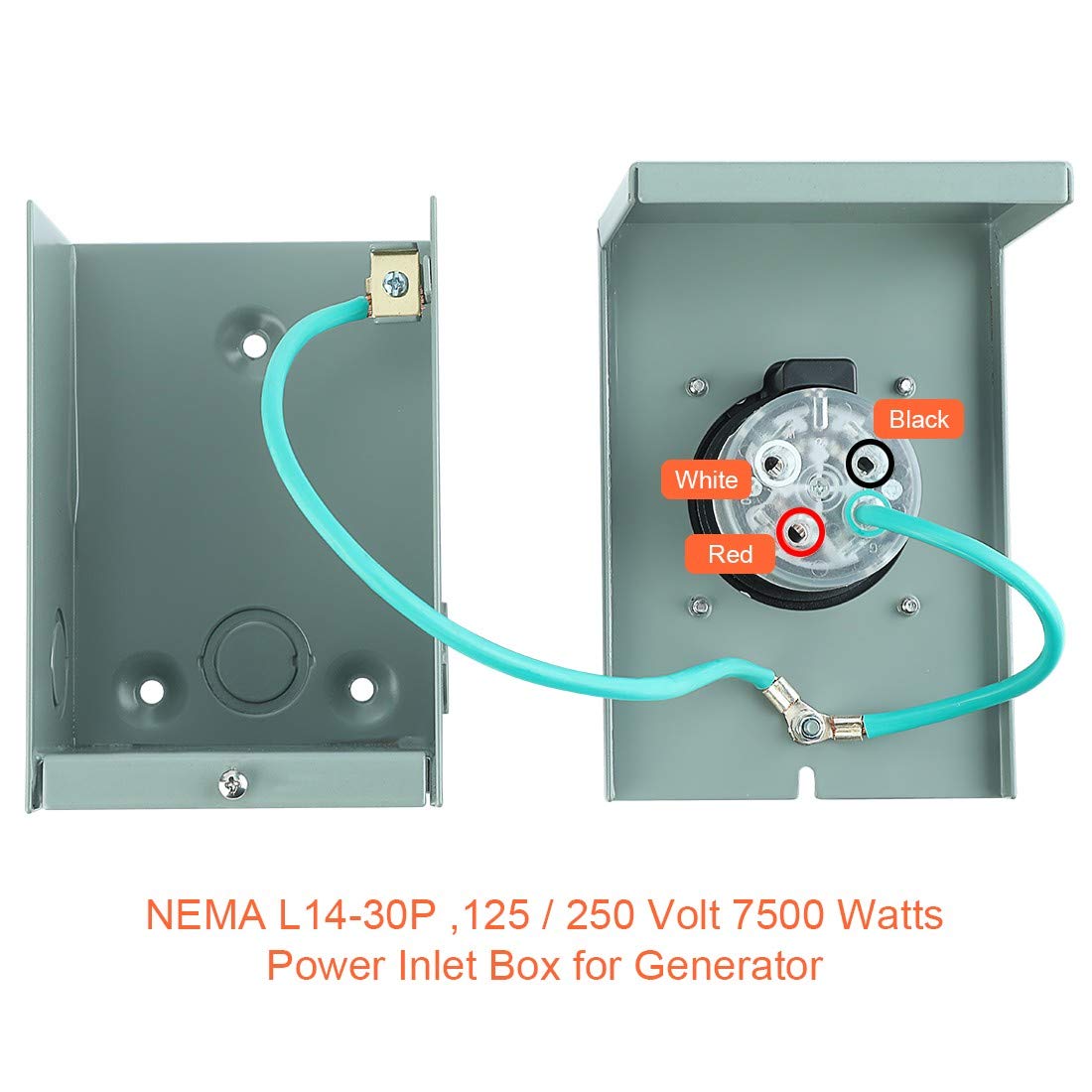 Scatola Trasferimento TOOLIOM 30 Amp Power Inlet Box For Generator ...