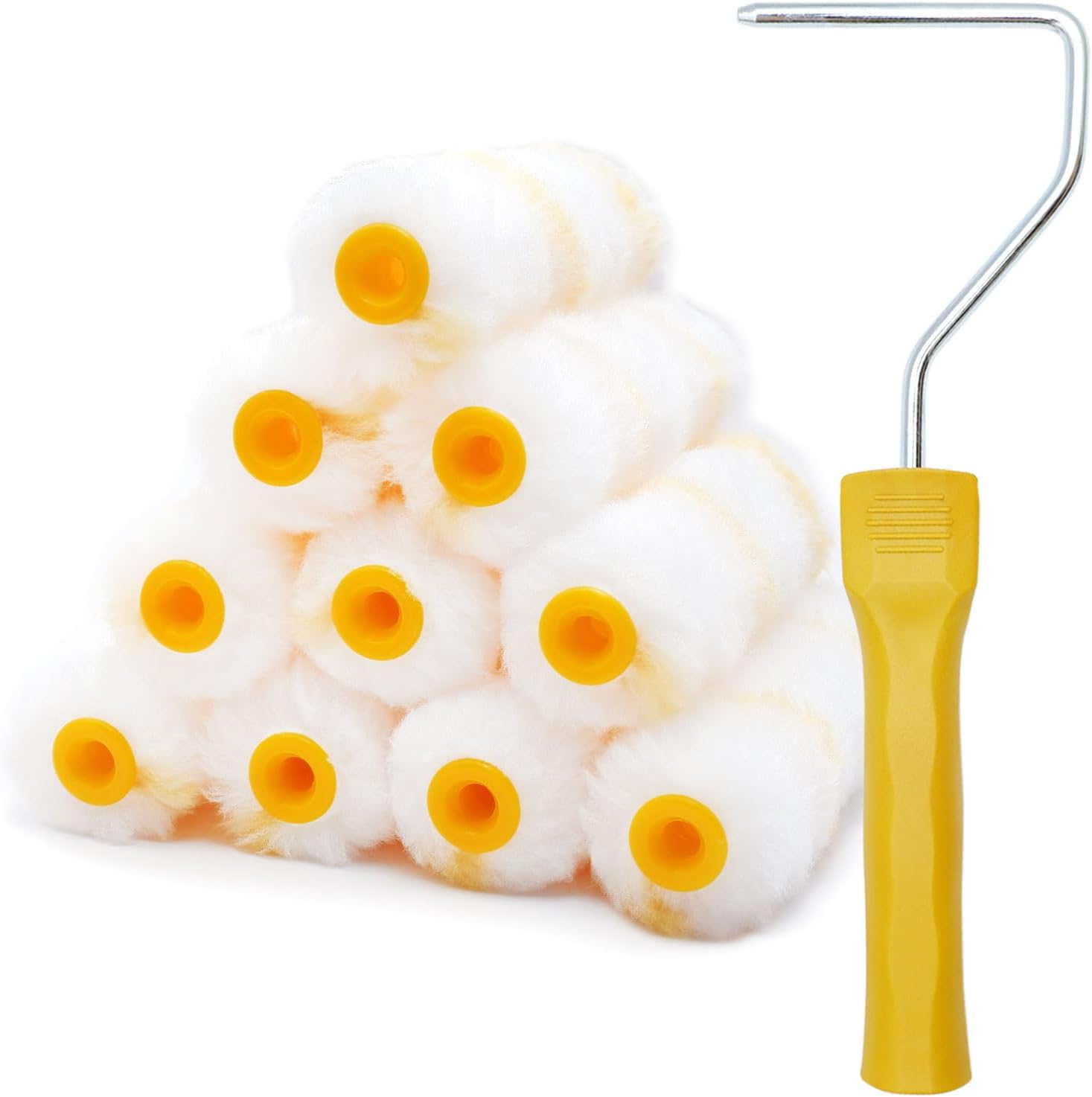 Small Paint Roller Kit,4 inch Mini Paint Roller Covers with Roller ...