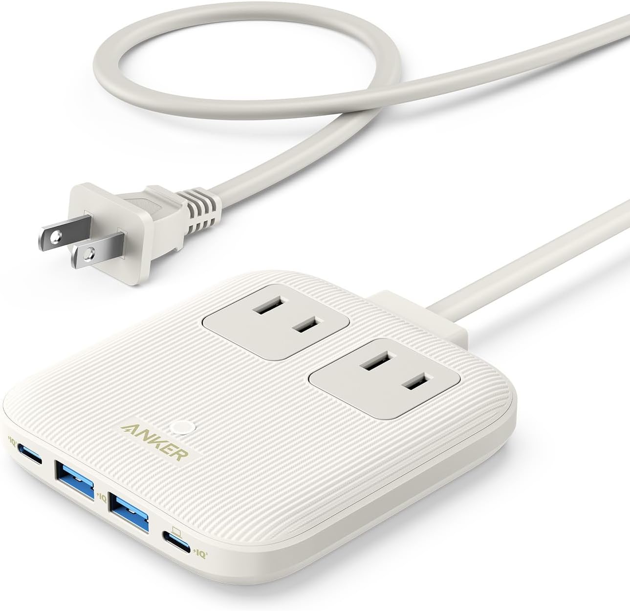 Amazon.co.jp: Anker 511 USB Power Strip (USBタップ 電源タップ AC差込口 2口 USB-C 1ポート USB-A 2ポート 延長コード 1.5m ...