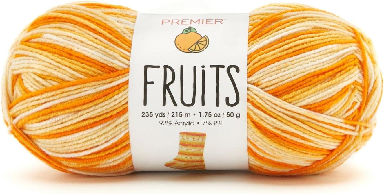 Amazon.com: Premier Yarns Fruits Yarn, Acrylic Sock Weight Yarn for ...