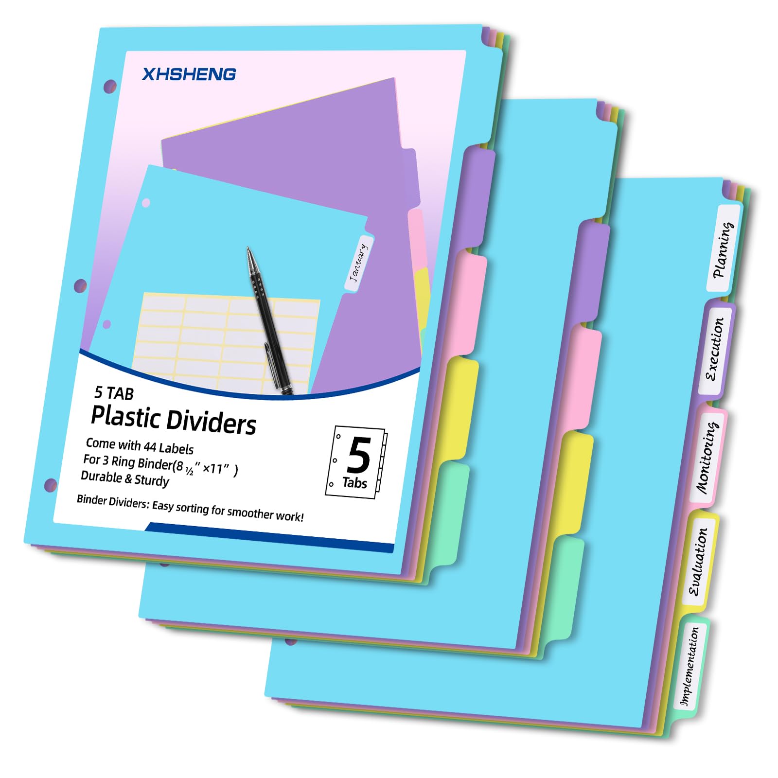 Snapklik.com : 5 Tab Binder Dividers