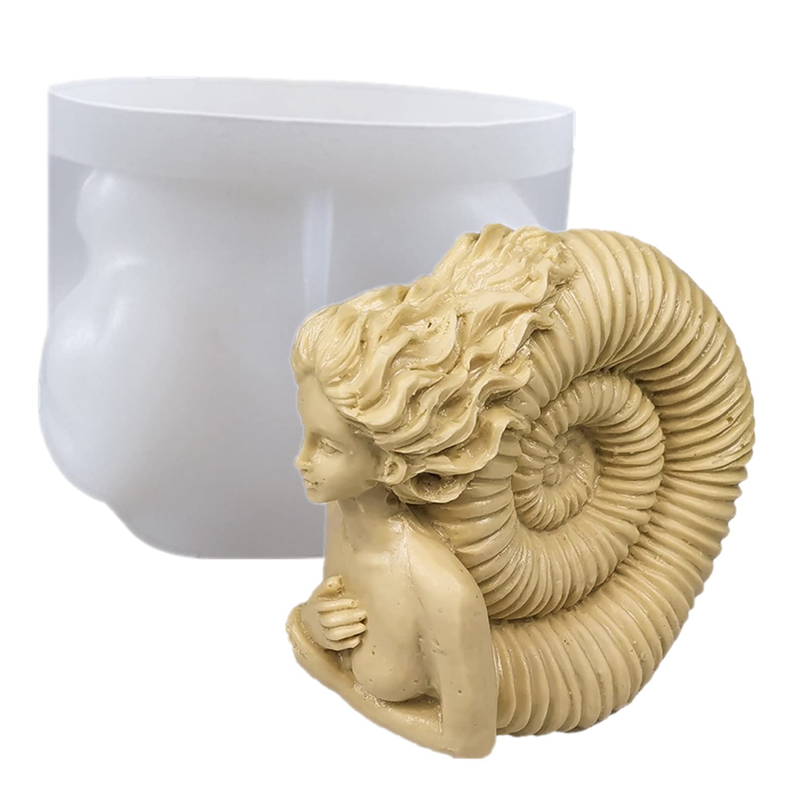 Amazon.com: Conch Candle Silicone Mold Soap Mold Fondant Chocolate Cake ...