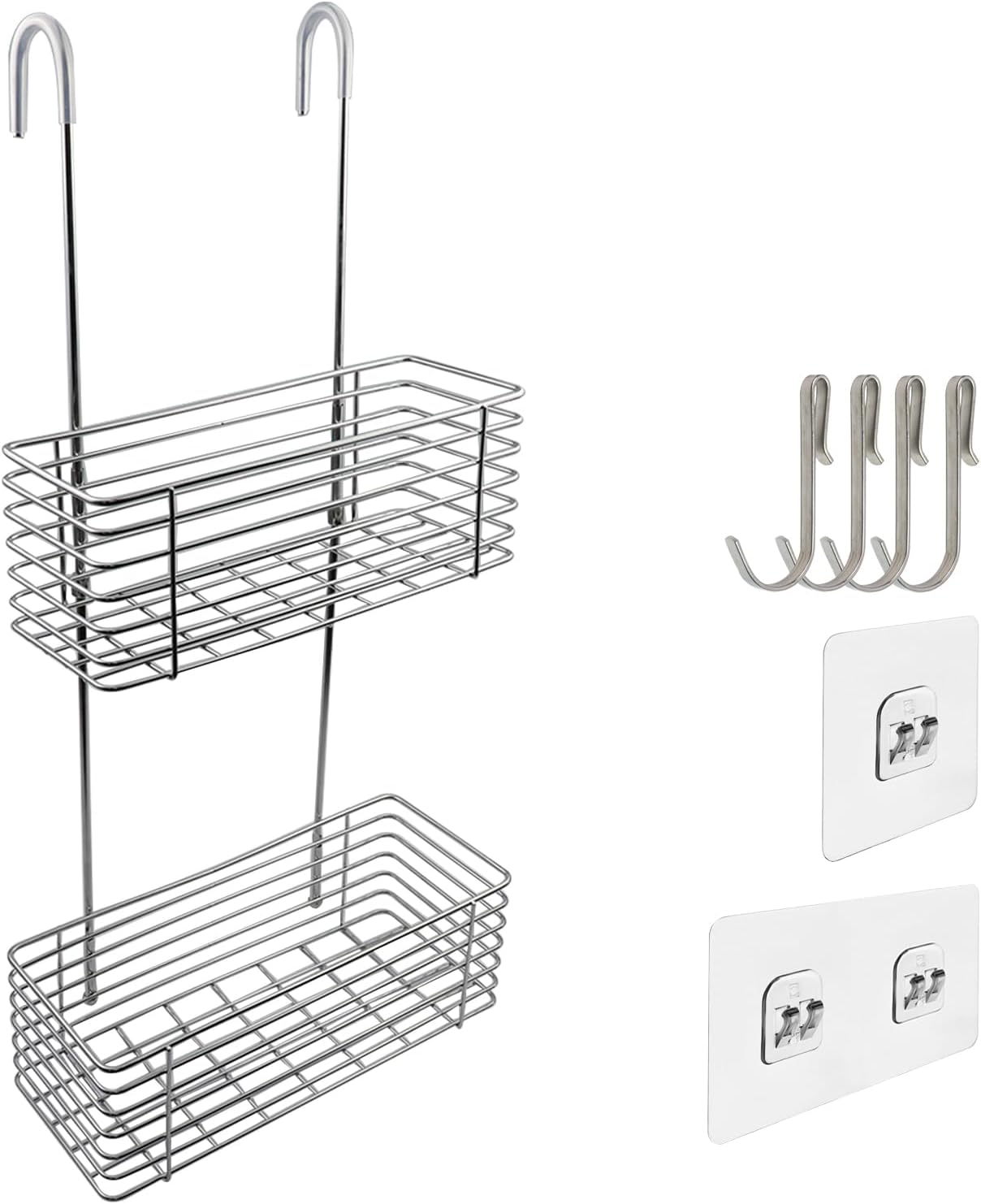 Amazon.com: Savagrow Hanging Shower Rack Bathroom Shampoo Storage ...