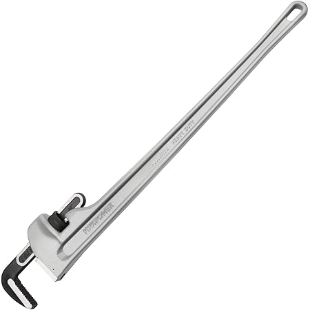 MAXPOWER Pipe Wrench 48-Inch, 1200mm/48” Aluminum Straight Pipe Wrench ...