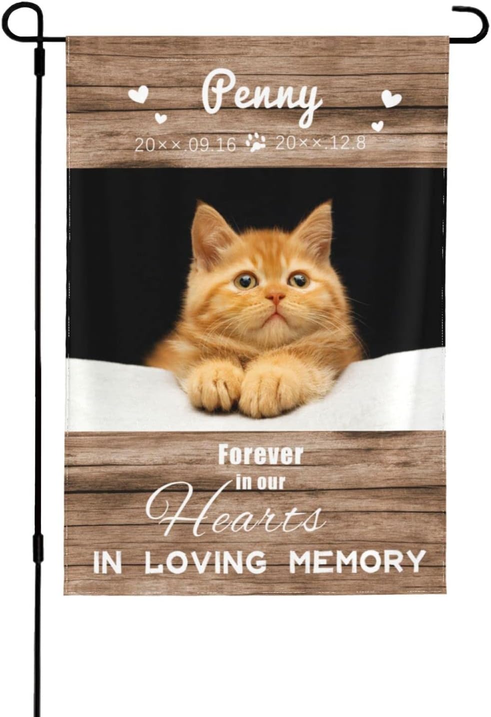 Amazon.com: Pet Memorial Garden Flag, Pet Memorial Gifts Add Dogs Cats ...