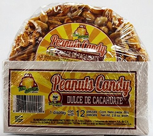 Amazon.com : El Azteca Peanuts Patty, 12 Count (SUGAR CANDY - ETHNIC ...
