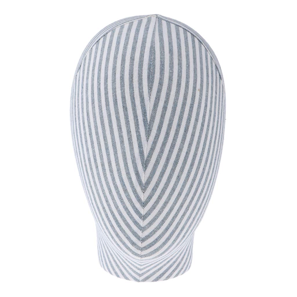 JAZZY PEARLS 20 inch Mannequin Canvas Head Wig Toupee Hat Display Head ...