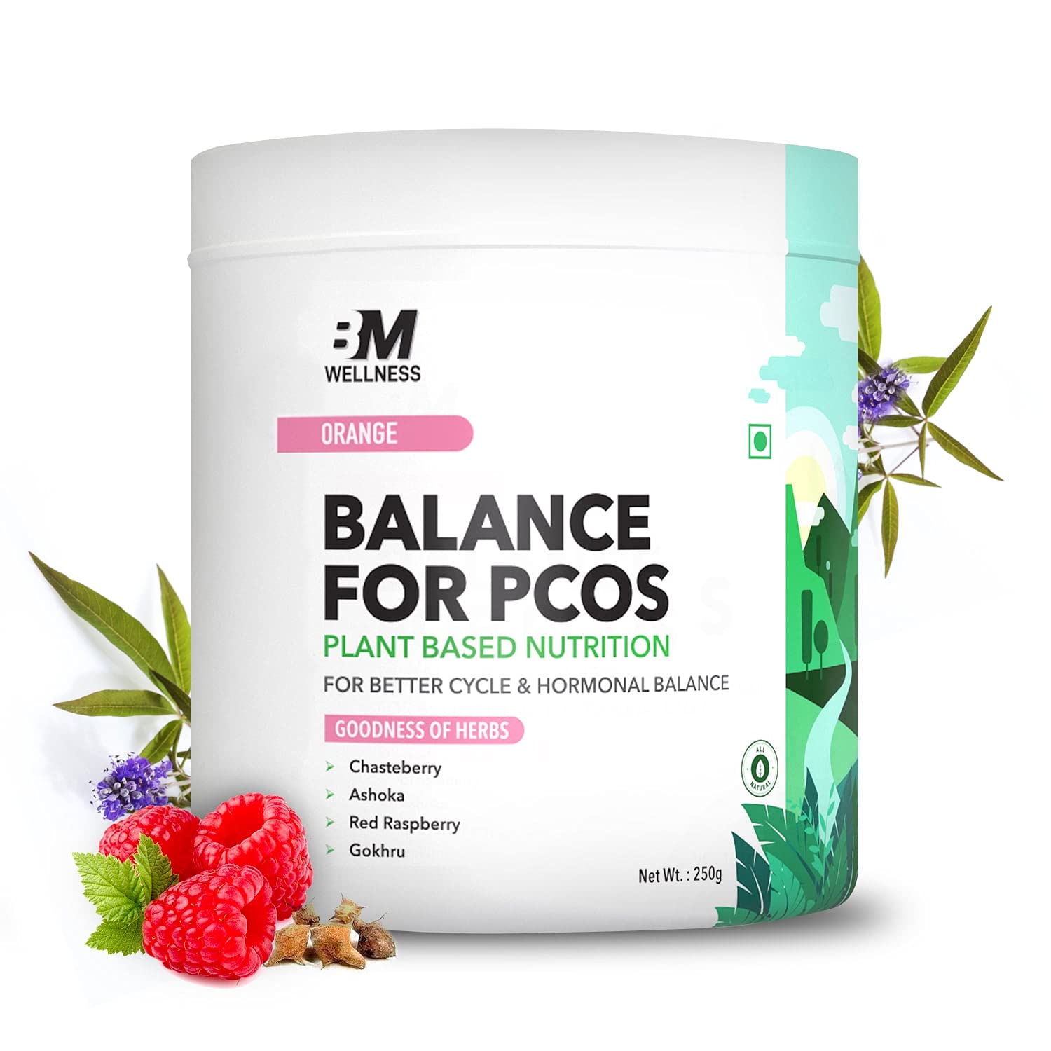 Buy BM Balance For PCOS [ 50 Serving, Orange] | Vegan PCOS Supplement ...