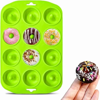 Amazon.com: Cupidove Silicone Donut Pan, Bite Size Silicone Donut Pans ...