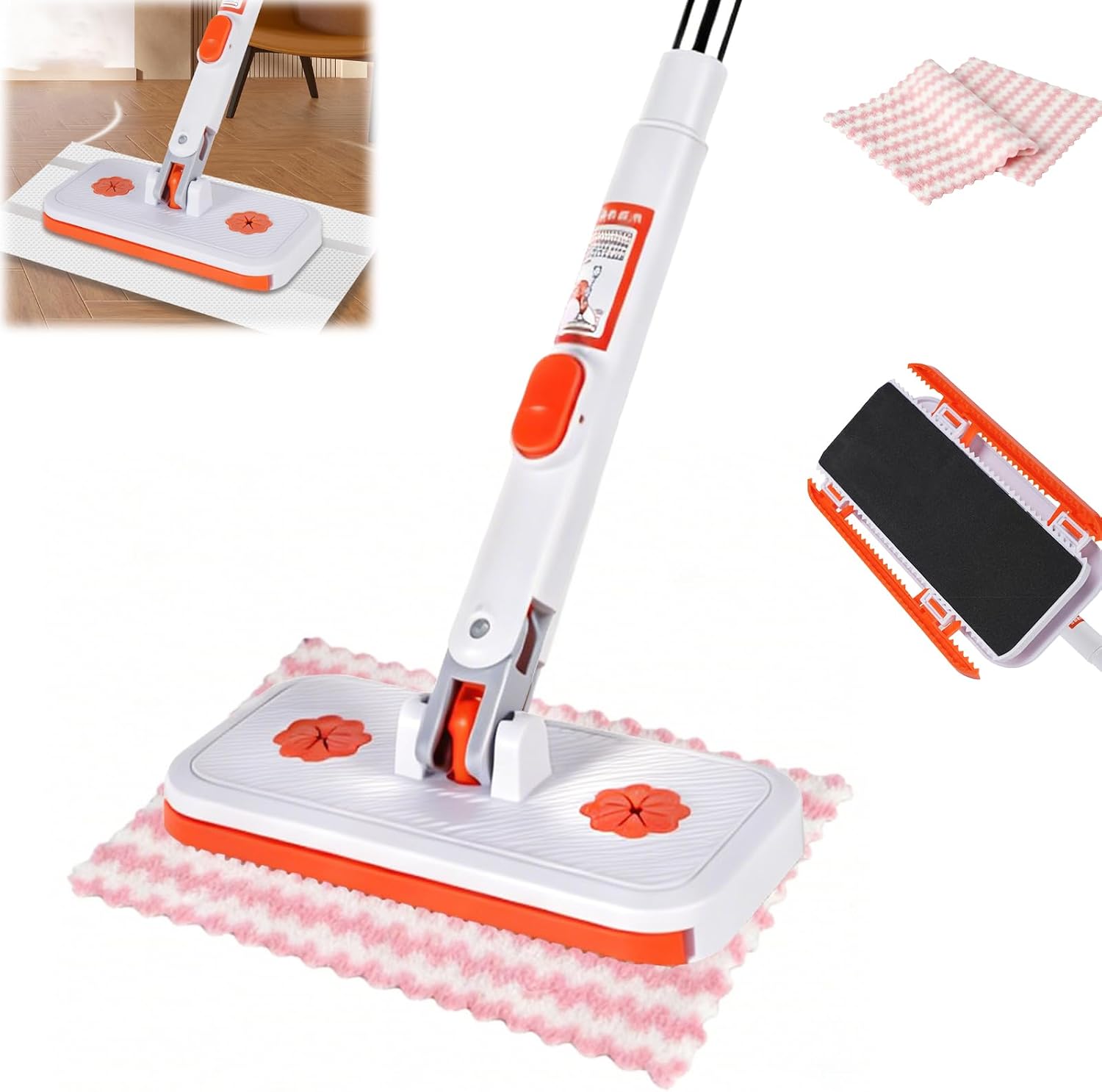 Amazon.com: Snap Grip Mini Mop Set, Lazy Mop Automatic Gripping ...
