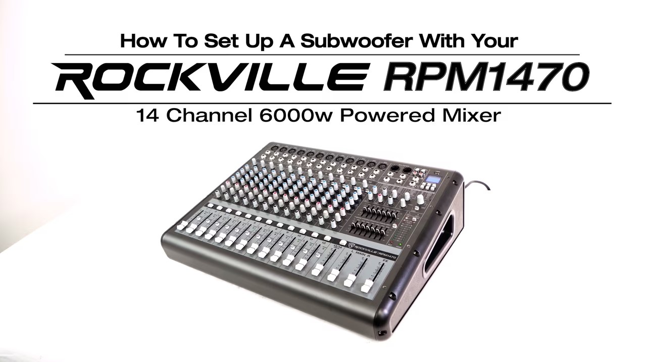 Watch How To Connect A Subwoofer To Your RPM1470 on Amazon Live