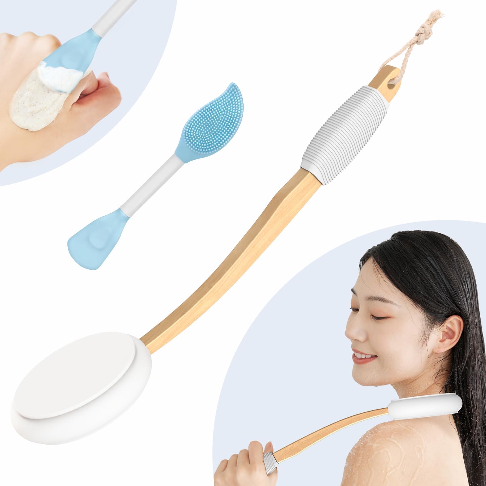 Amazon.com : Shechane 17-inch Lotion Applicator for Back & Face Mask ...