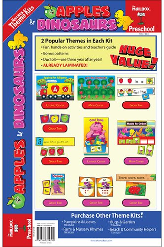Theme Kit: Apples & Dinosaurs (Preschool): The Mailbox Books Staff ...