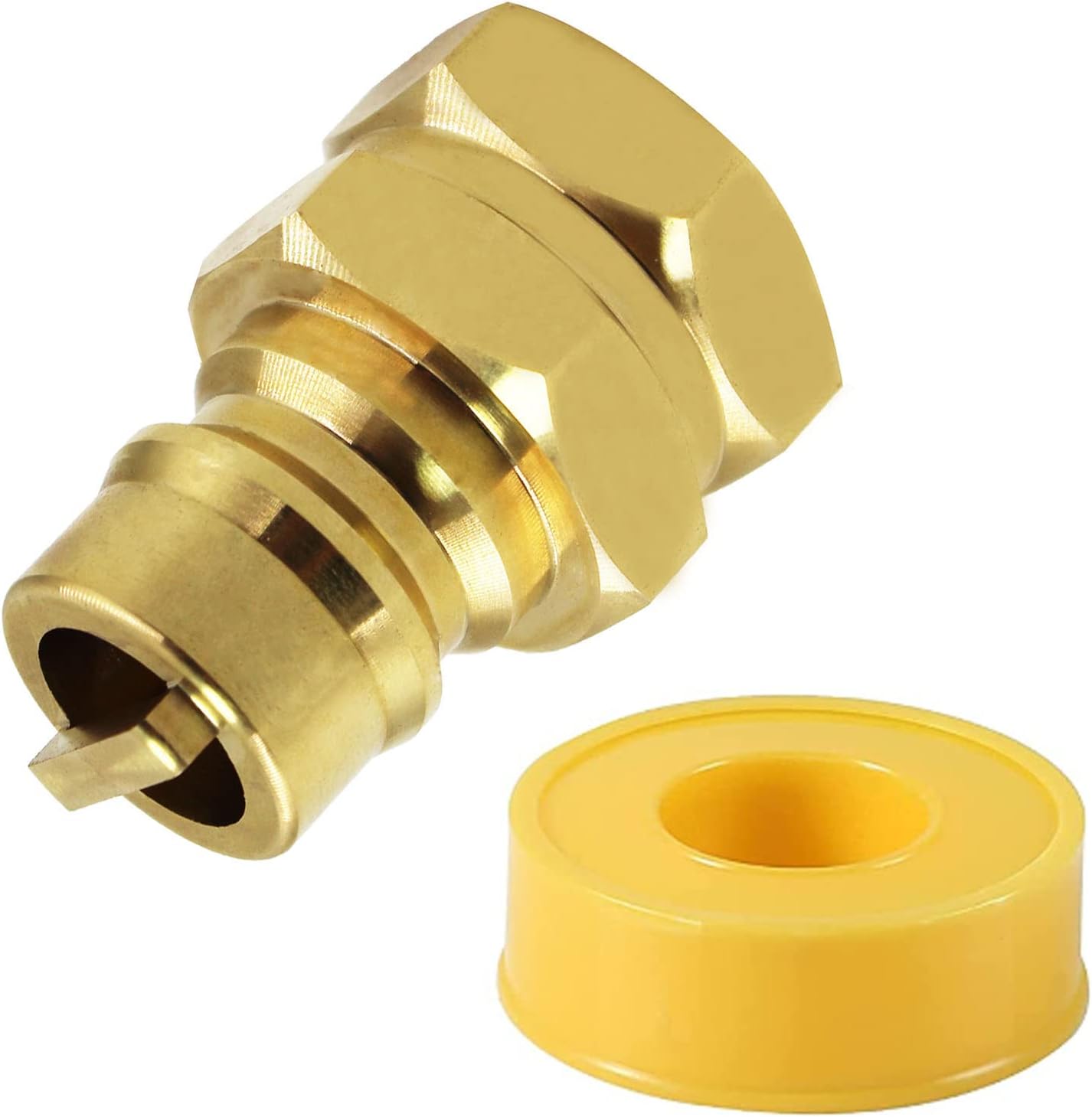 Amazon.com : MENSI 3/4" Brass Female Quick Connect Plug Fittings Fits ...