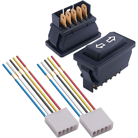 Amazon.com: uxcell Universal 5 Pins Drivers Side Power Window Master ...