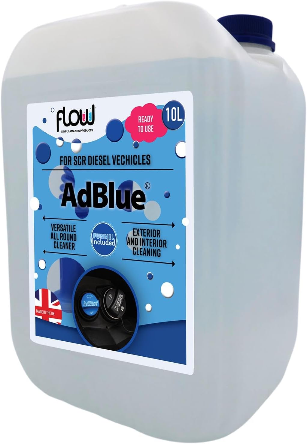FlowChem AdBlue - 10L or 5L - Certified for All Makes and Models ISO ...