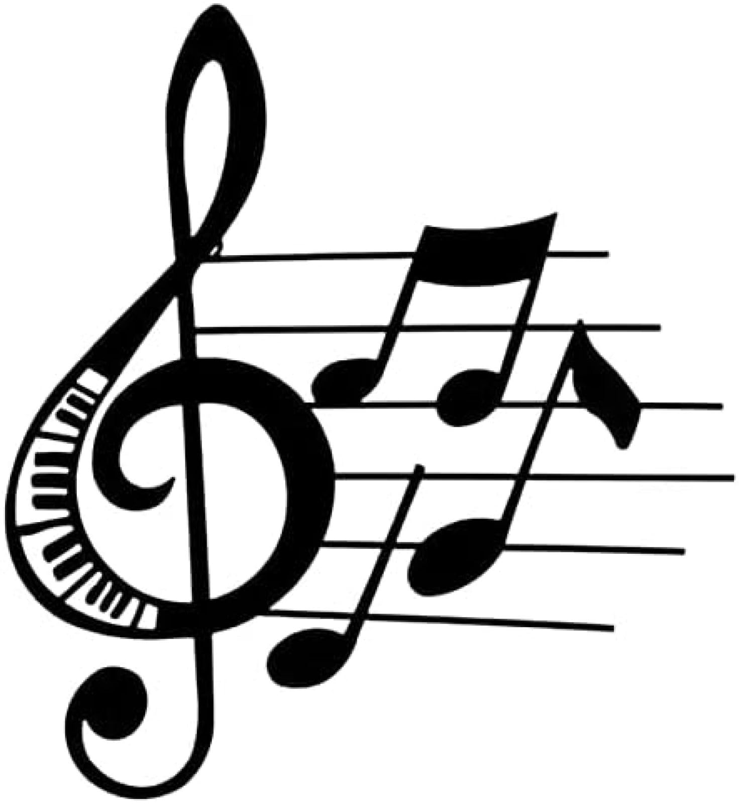 Treble Clef Silhouette