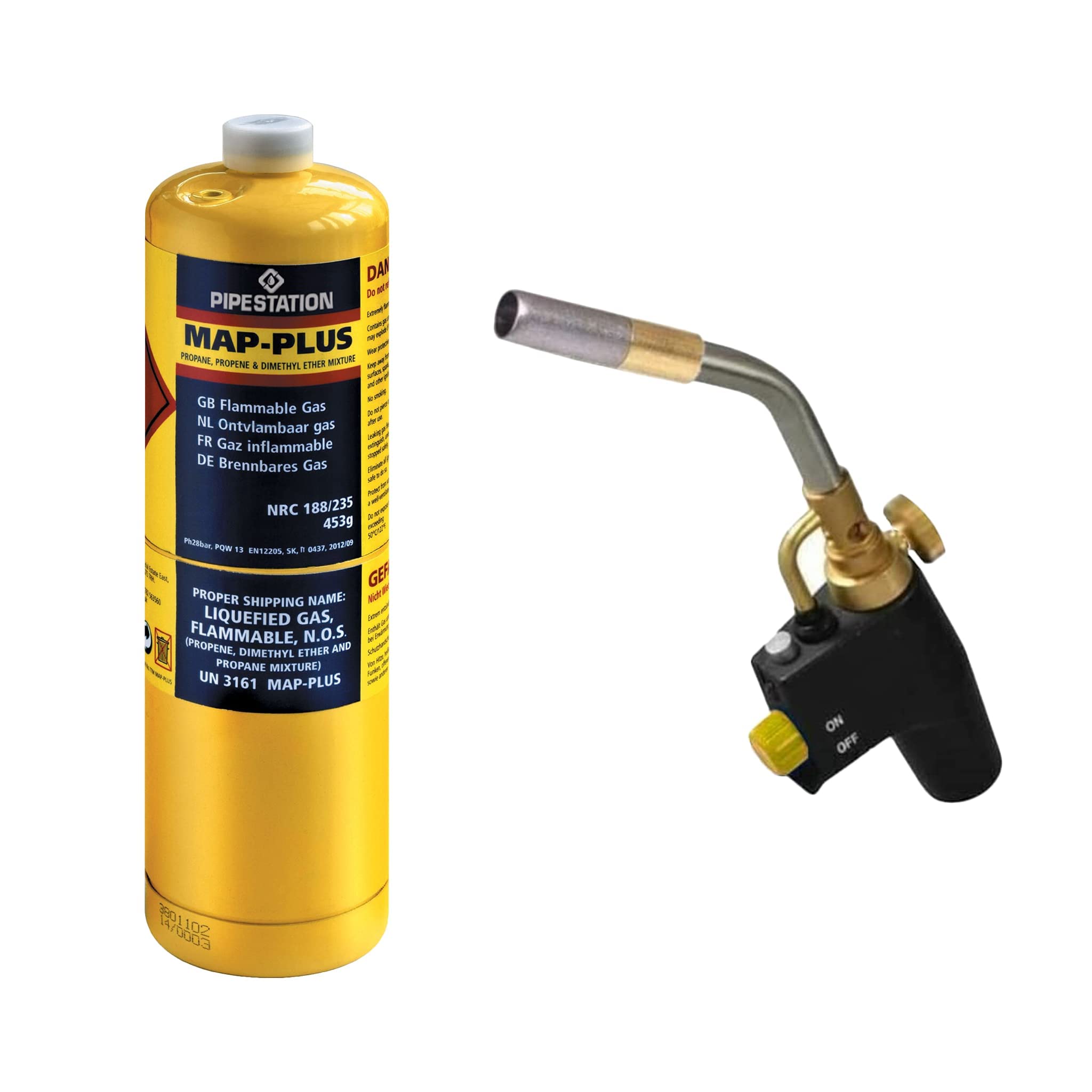 Buy Super Total Fire Blow Torch and 1x p+ Plus Pro Canister Blow Torch ...
