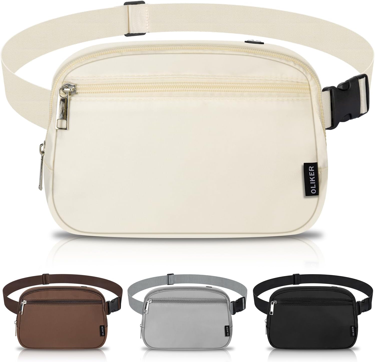 Amazon.com: OLIKER Fanny Pack for Women Men, Fanny Crossbody Bags for ...