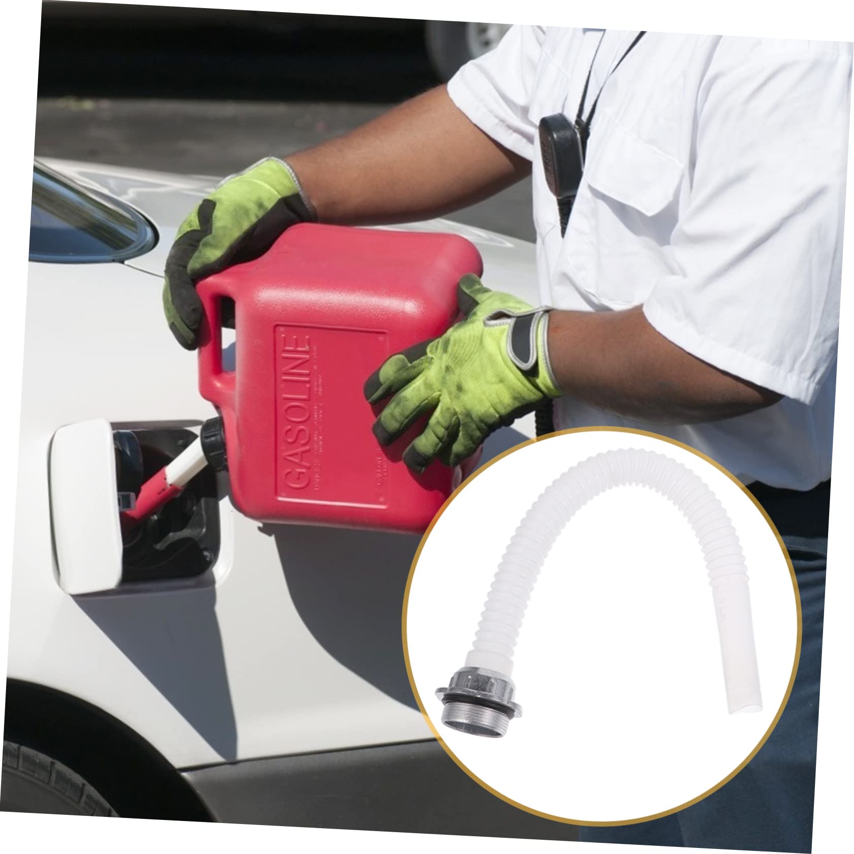 Oil Can Spout 2-Pack Plastic Can Spouts - Nozzle For Gasoline, Kerosene ...