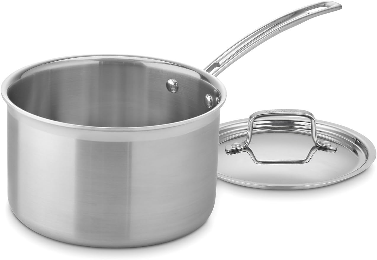 Amazon.com: Cuisinart MCP44-24N MultiClad Pro 6-Quart Skillet, Saucepot ...