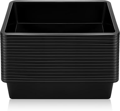 Amazon.com: Qunclay 16 Pcs Flat Storage Tray Organizer Bin Letter Size ...