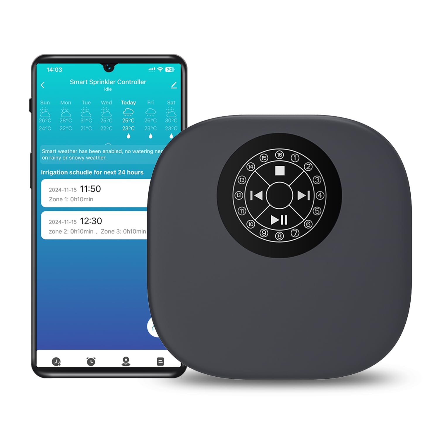 Amazon.com : Haozee WiFi Smart Sprinkler Controller,16-Zone Smart ...