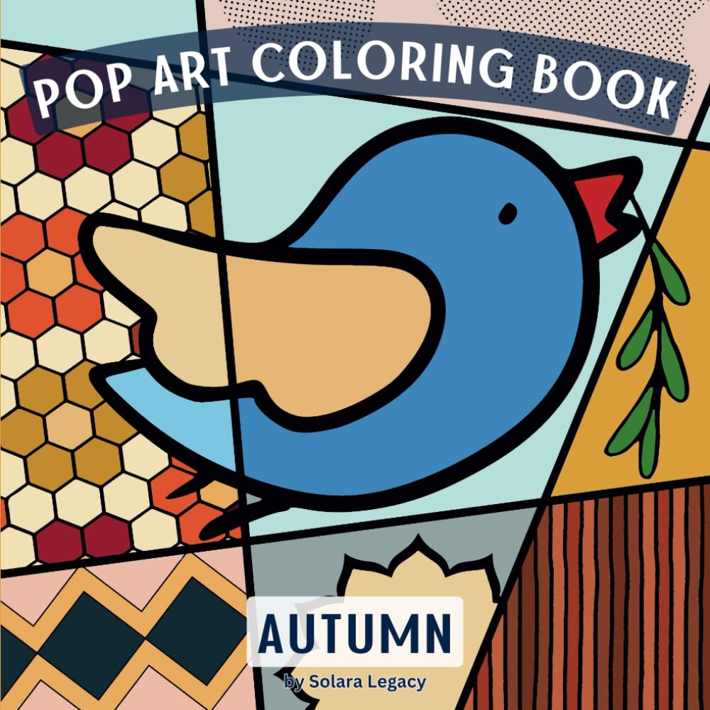 Amazon.com: Autumn Pop Art Coloring Book: 30 Bold and Vibrant Designs ...