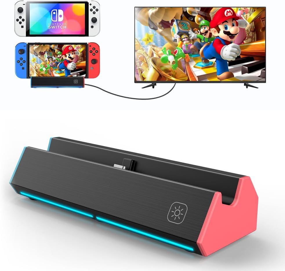 Amazon.com: Switch Dock,Portable Docking Station for Switch/Switch OLED ...