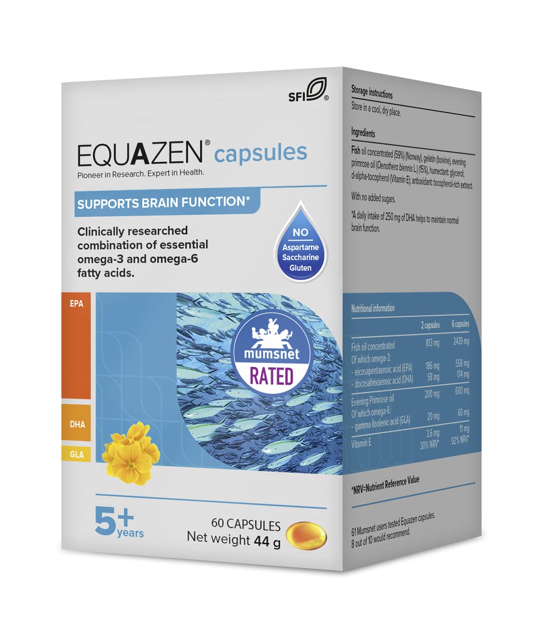 Buy EQUAZEN Family Capsules | Omega 3 & Omega 6 Supplement | Fish Oil ...