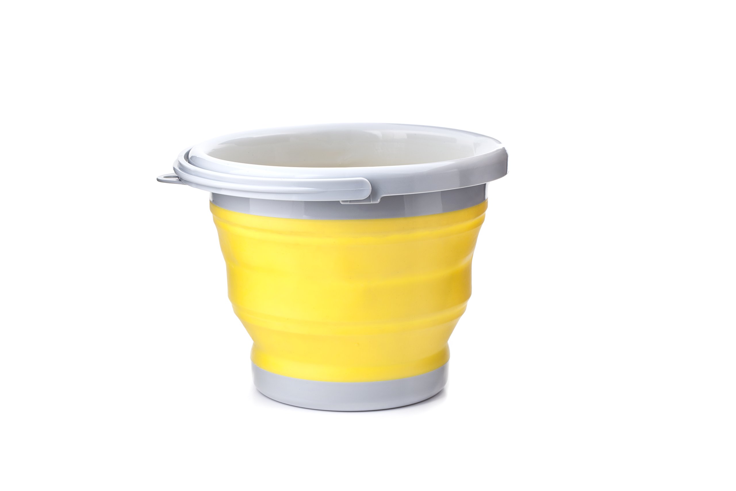 Amazon.com: Kikkerland OR81-Y Collapsiblee Bucket, Yellow : Home & Kitchen