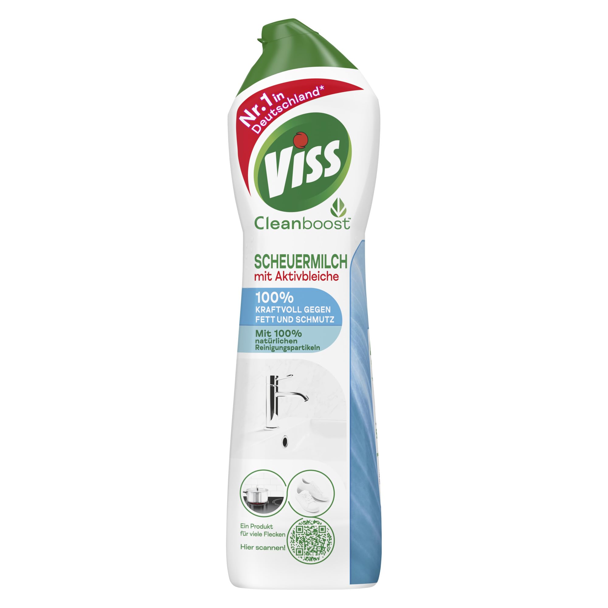 Viss Cleanboost Scheuermilch mit Aktivbleiche effektives ...