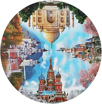 Amazon.com: RUKABEN 1000 Pieces Jigsaw Puzzles Round Puzzle for Adults ...