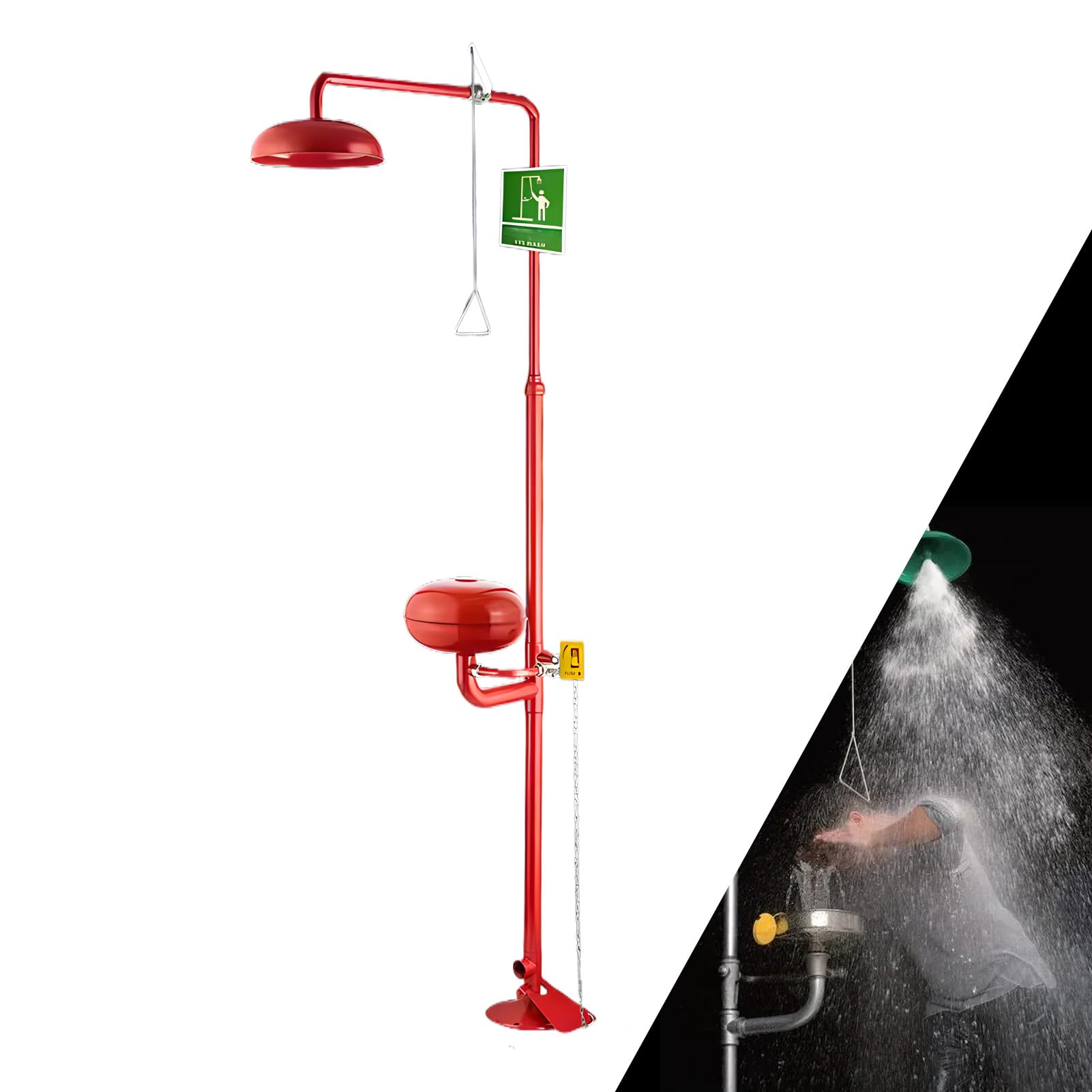 Buy Ddasam Eye Wash Station, Combination Emergency Shower System, Eye ...