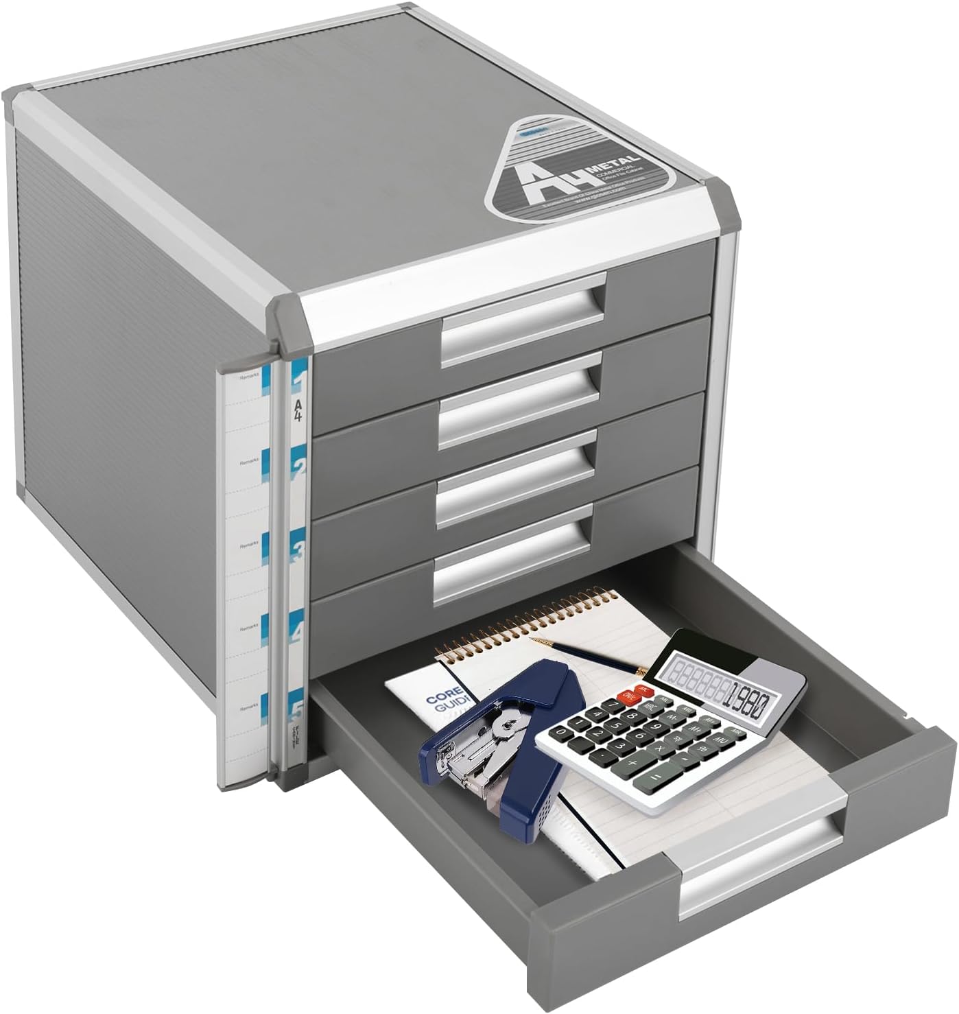 Amazon.com : Unnsiapit Desk Organizer with 5 Drawers, Metal Desktop ...