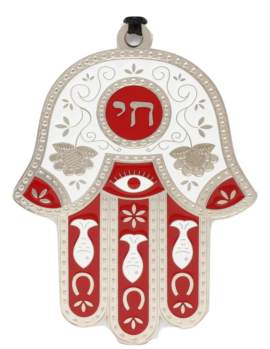 Jewish Hamsa Hand Symbol Hamsa Hand Jewish Line Icon Vector