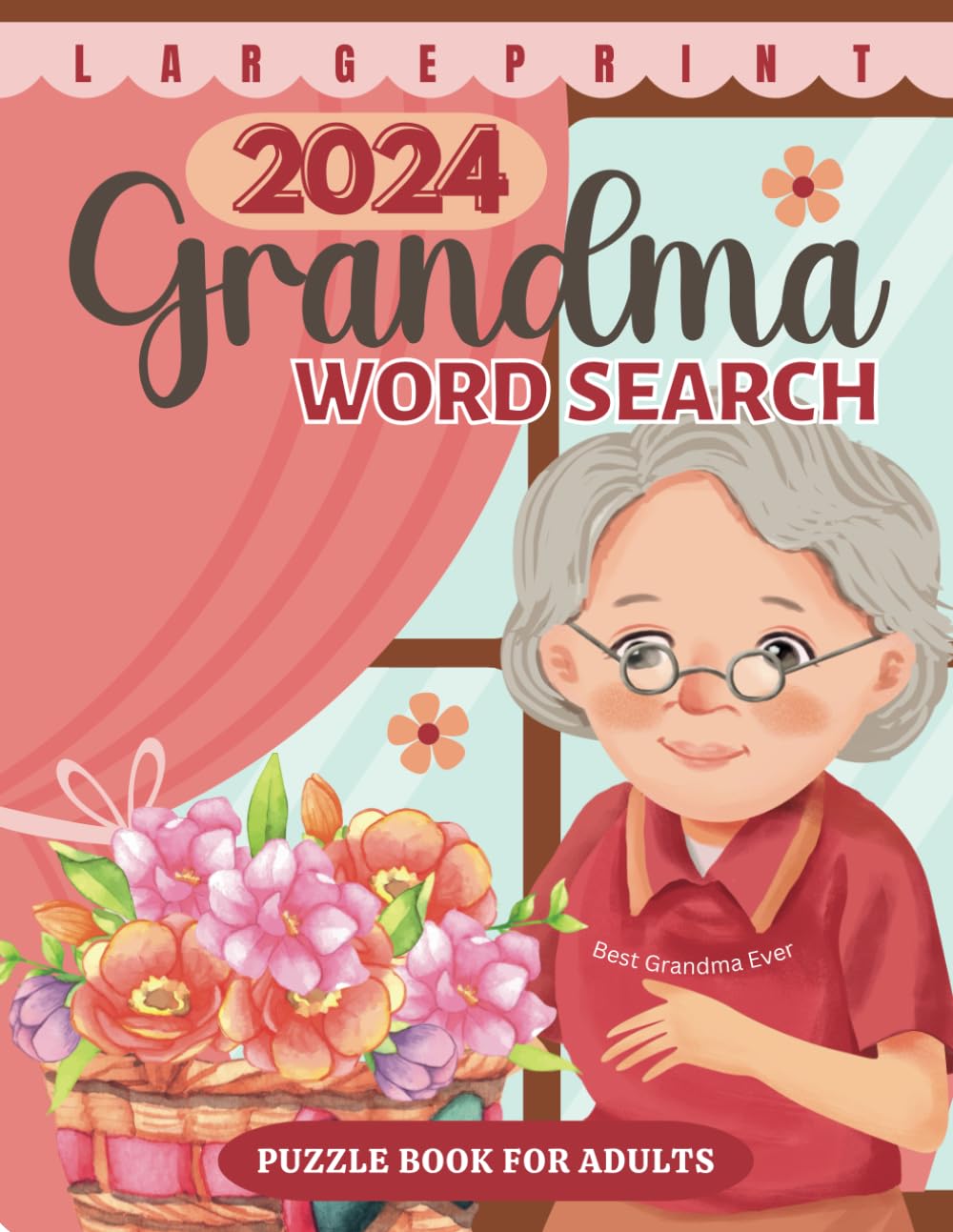 Large Print Grandma Word Search: 100 Puzzles 2400 Words Grandma Puzzles ...