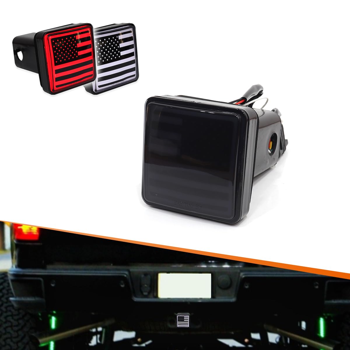 Amazon.com: Adiil LED Brake DRL Trailer Hitch Light Brake Lamp Fit ...