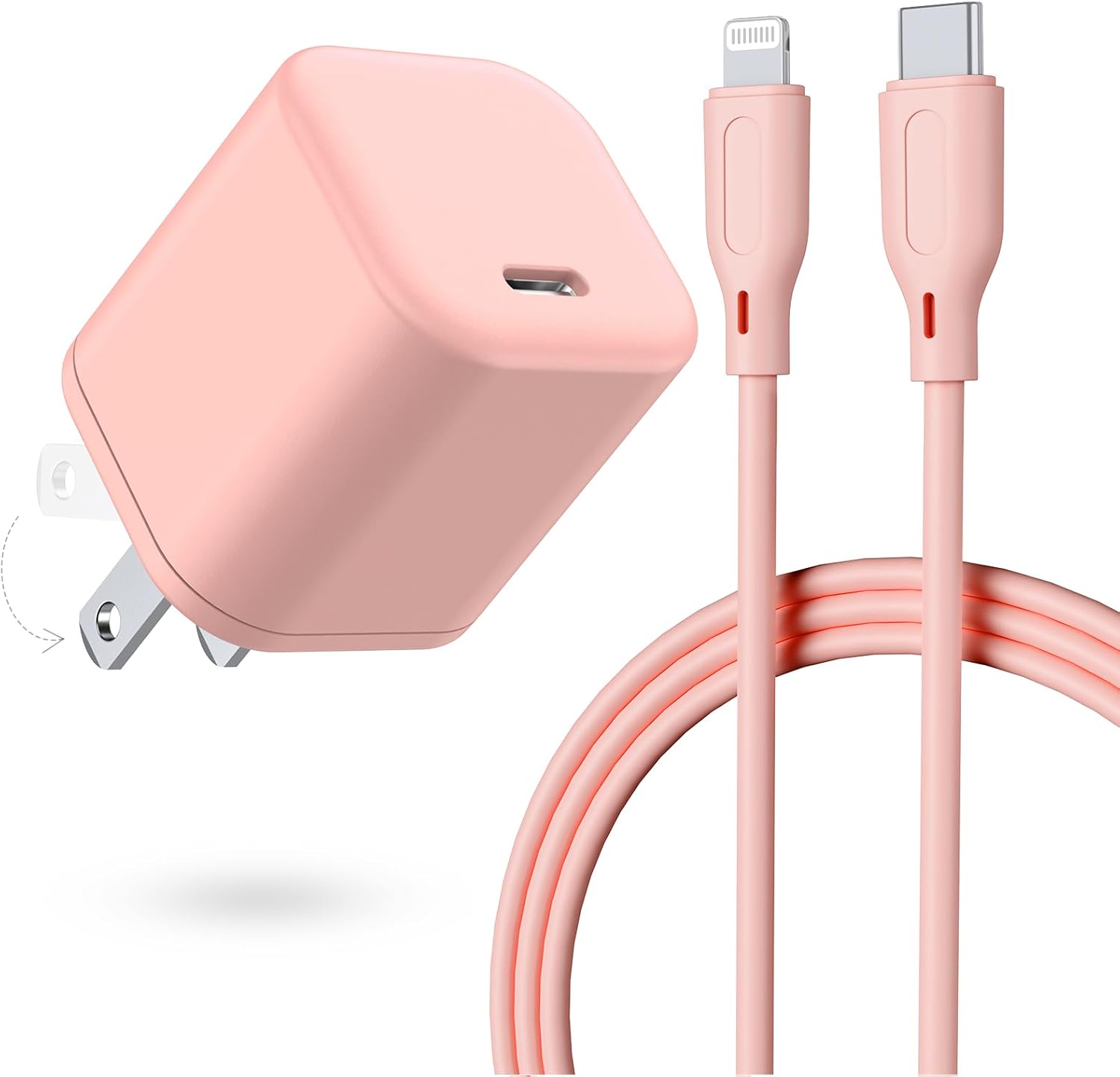 Amazon.com: USB C iPhone Charger 20W GaN Fast Charger, Foldable ...